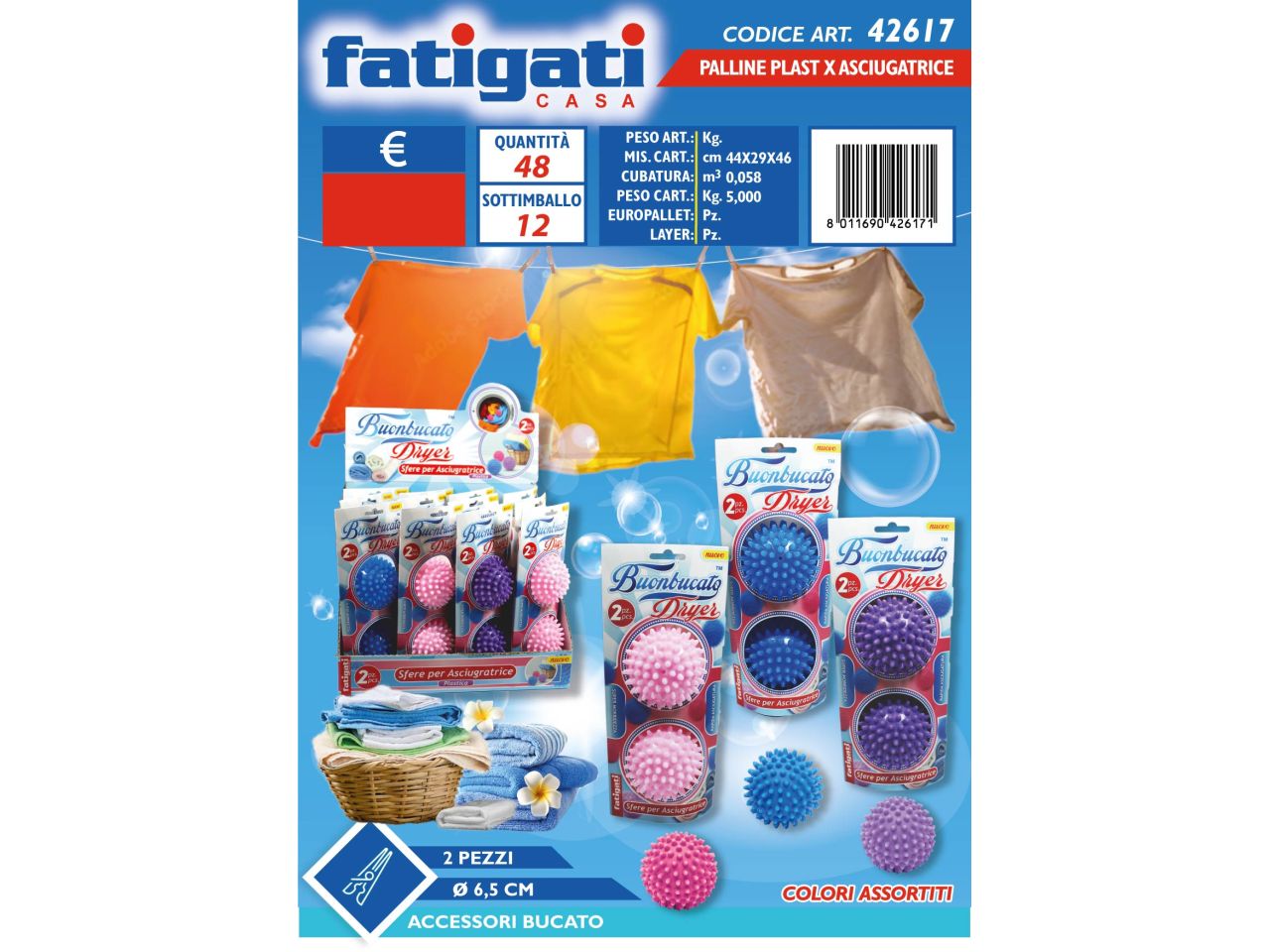 Palline in plastica per asciugatrice - la confezione contiene 2 palline ...