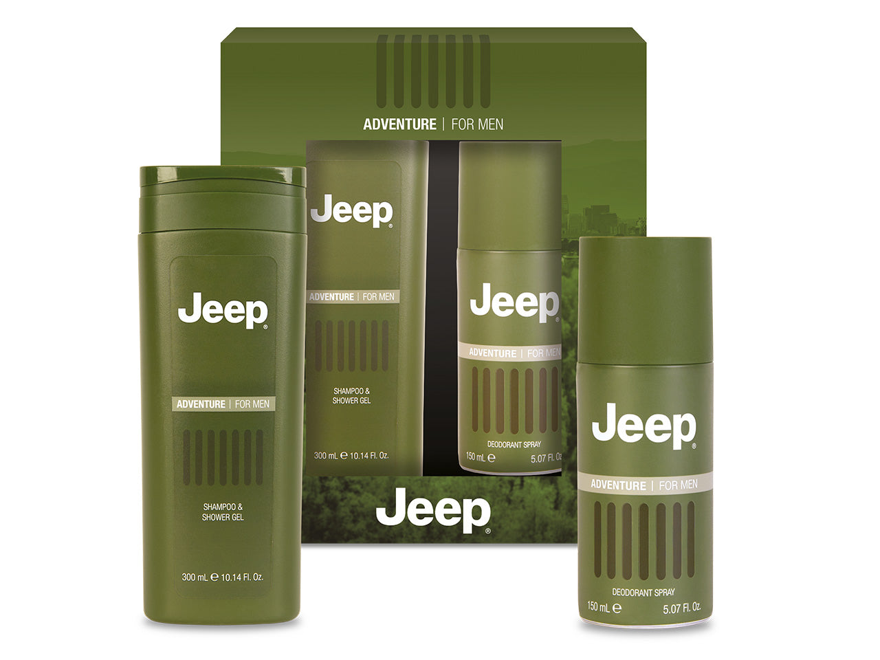 Jeep adventure gift set deo 150ml con shower 300ml - Galiani Store