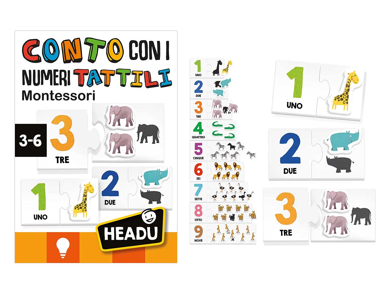 Conto con i numeri tattili montessori - Galiani Store